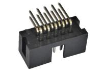 China 2.54mm Box Header Connector 90 Degree Header Pins 500V Withstand Voltage for sale