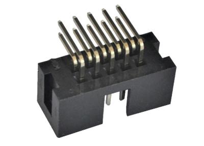 China 2.54mm Box Header Connector 90 Degree Header Pins 500V Withstand Voltage for sale