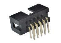 China 2.54mm Box Header Connector 90 Degree Header Pins 500V Withstand Voltage for sale
