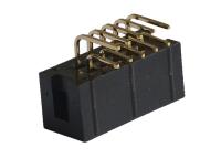 China 2.54mm Box Header Connector 90 Degree Header Pins 500V Withstand Voltage for sale