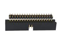 China Double Plastic Box Header 2.54 Mm SMT Type PCB Board Gold Flash 3.0AMP for sale