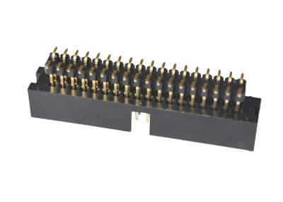 China Double Plastic Box Header 2.54 Mm SMT Type PCB Board Gold Flash 3.0AMP for sale