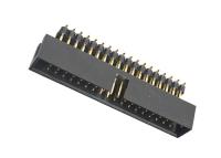 China Double Plastic Box Header 2.54 Mm SMT Type PCB Board Gold Flash 3.0AMP for sale