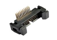 China Two Row Shrouded 20 Pin Header Right Angle Right Angle Type EH Series for sale