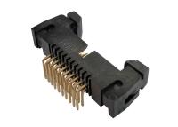 China Two Row Shrouded 20 Pin Header Right Angle Right Angle Type EH Series for sale