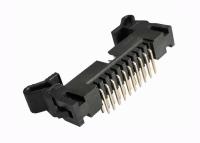 China Electrical Shrouded Header Connector 20 Pin Right Angle Brass Contact Material for sale
