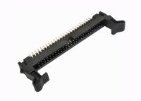 China 50 Pin Straight Shrouded Header One Row DIP Long Latch 2.0mm EH Series for sale