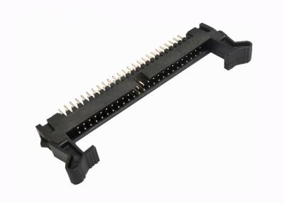 China 50 Pin Straight Shrouded Header One Row DIP Long Latch 2.0mm EH Series for sale