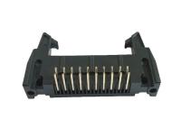 China Right Angle Shrouded Header Connector 90 Degree Header Pins 2.54mm 20 Pin for sale