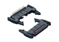 China Right Angle Shrouded Header Connector 90 Degree Header Pins 2.54mm 20 Pin for sale