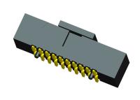China SMT CAP Type Box Header Connector 1.27mm Pitch Gold Flash Contact Plating for sale