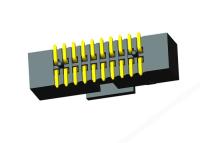 China SMT CAP Type Box Header Connector 1.27mm Pitch Gold Flash Contact Plating for sale