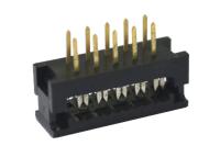 China Male Header 10 Pin Idc Female Connector Gold / Tin Plating Contact Materials for sale