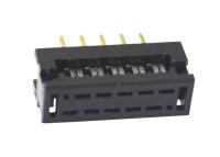 China Male Header 10 Pin Idc Female Connector Gold / Tin Plating Contact Materials for sale