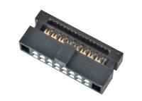 China IDC Insulation Displacement Connector 16 Pin Female Heade Connector 30m Ohm for sale