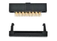 China IDC Insulation Displacement Connector 16 Pin Female Heade Connector 30m Ohm for sale