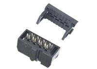 China 8 Pin Female IDC Wire Circuit Board Ribbon Connectors 2.54mm PBT Material for sale