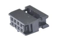 China 8 Pin Female IDC Wire Circuit Board Ribbon Connectors 2.54mm PBT Material for sale