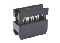 China 8 Pin Female IDC Wire Circuit Board Ribbon Connectors 2.54mm PBT Material for sale