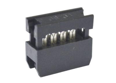 China 8 Pin Female IDC Wire Circuit Board Ribbon Connectors 2.54mm PBT Material for sale