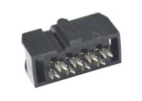 China 8 Pin Female IDC Wire Circuit Board Ribbon Connectors 2.54mm PBT Material for sale