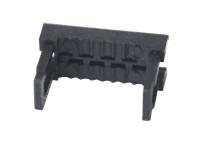 China Black IDC Connector 2.54mm Female Header Computer Ribbon Cable Connectors for sale
