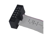 China 10 Pin IDC Flat Cable 1.27mm Pitch Flexible Ribbon Cable Wire To Board for sale