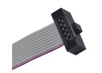 China 10 Pin IDC Flat Cable 1.27mm Pitch Flexible Ribbon Cable Wire To Board for sale