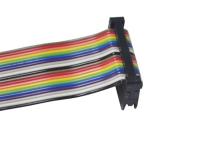China Electronic Colour IDC Flat Cable Assembly 2.0mm Pitch 20 Pin IDC Socket for sale