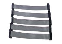 China Gold Over Nickel IDC Flat Cable Assembly , Dual Row Computer Ribbon Cable for sale