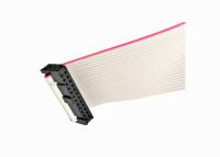 China 2.54mm 24 Pin Idc Ribbon Cable Assembly With IDC Socket RoHs Material for sale