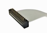 China 2.54mm 24 Pin Idc Ribbon Cable Assembly With IDC Socket RoHs Material for sale