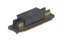 China 0.5A DIP BTB Connector 50 Pin Gold Plate PA6T PA9T LCP Insulator Material for sale