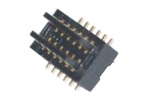 China Black H2.0 Mm Surface Mount 2*6 Pin Board To Board Connector 0.8Mm Pitch Male SMT Type for sale