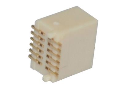 China Vertical Mount Smt BTB Connector Brass Contact Male Header Connector 180° for sale