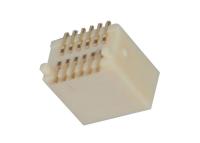 China Vertical Mount Smt BTB Connector Brass Contact Male Header Connector 180° for sale