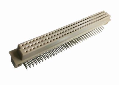China DIN 41612 Male Straight Pin Header 3x32 Pin Three Row Right Angle 3A Current for sale