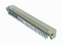 China Male DIN 41612 Pcb Pin Connector 2X32 Pin Right Angle Type Beige Color for sale