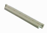 China PBT Female DIN 41612 Connector 2.54mm Pitch 180 Degree Straight Double Row for sale
