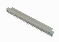 China PBT Female DIN 41612 Connector 2.54mm Pitch 180 Degree Straight Double Row for sale