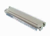 China PBT Female DIN 41612 Connector 2.54mm Pitch 180 Degree Straight Double Row for sale