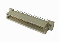 China Straight DIN 41612 Connector Pcb Male Header 180 Degree Gold / Tin Over Nickel for sale
