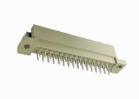 China Straight DIN 41612 Connector Pcb Male Header 180 Degree Gold / Tin Over Nickel for sale