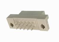 China 180 Degree DIN 41612 Connector Two Row Header 2x5 Pin Brass Contact Material for sale