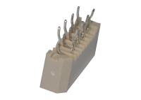 China Straight Type FFC FPC Connector 1mm Pitch 18 Pin Metal Brass Contact Material for sale