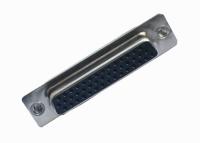 China 44 Pin D Type Female Connector Double Row PBT Material ISO9001 Approved for sale