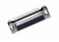 China Black 25 Pin DB D Type Connector Solder DP Socket DR Female Straight Type for sale