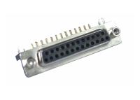 China Black 25 Pin DB D Type Connector Solder DP Socket DR Female Straight Type for sale