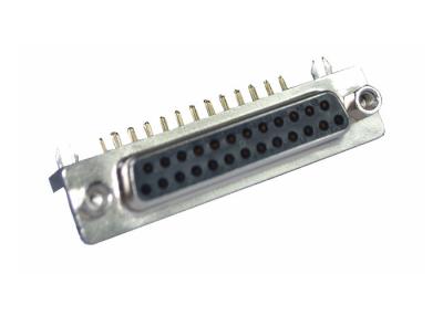 China Black 25 Pin DB D Type Connector Solder DP Socket DR Female Straight Type for sale