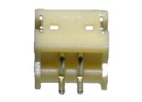 China Single Row Wafer Connector 2 Pin Terminal Housing Connector White Colour for sale